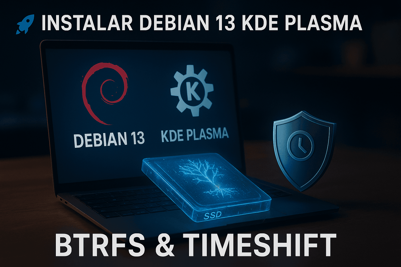 Cómo Instalar Debian 13 KDE Plasma con BTRFS y Timeshift para Máxima Seguridad - Soplos Linux